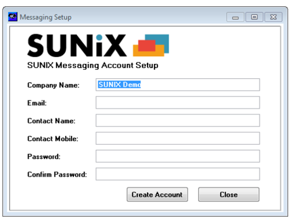 SMS Setup Instructions - SUNIX Retail Practice Management Solutions