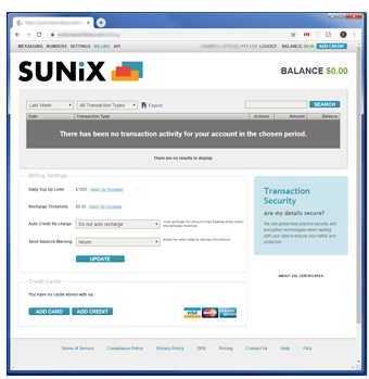 SMS Setup Instructions - SUNIX Retail Practice Management Solutions